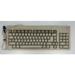 Amiga A1000 Untested Keyboard with Cable - Missing 1 rubber foot.