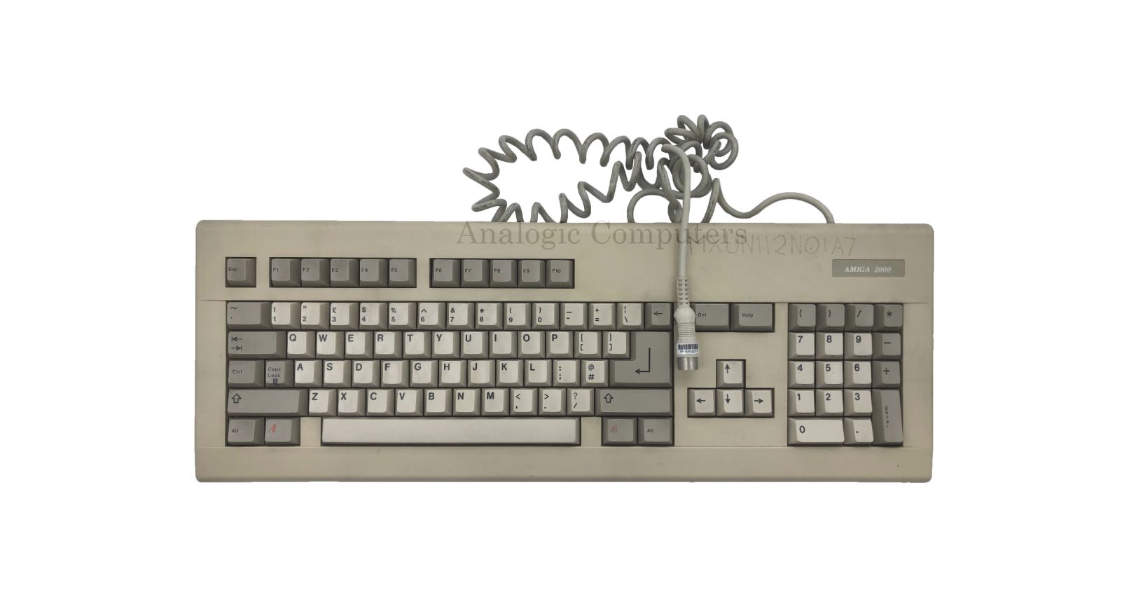 Working Amiga A2000 UK Keyboard - 202304